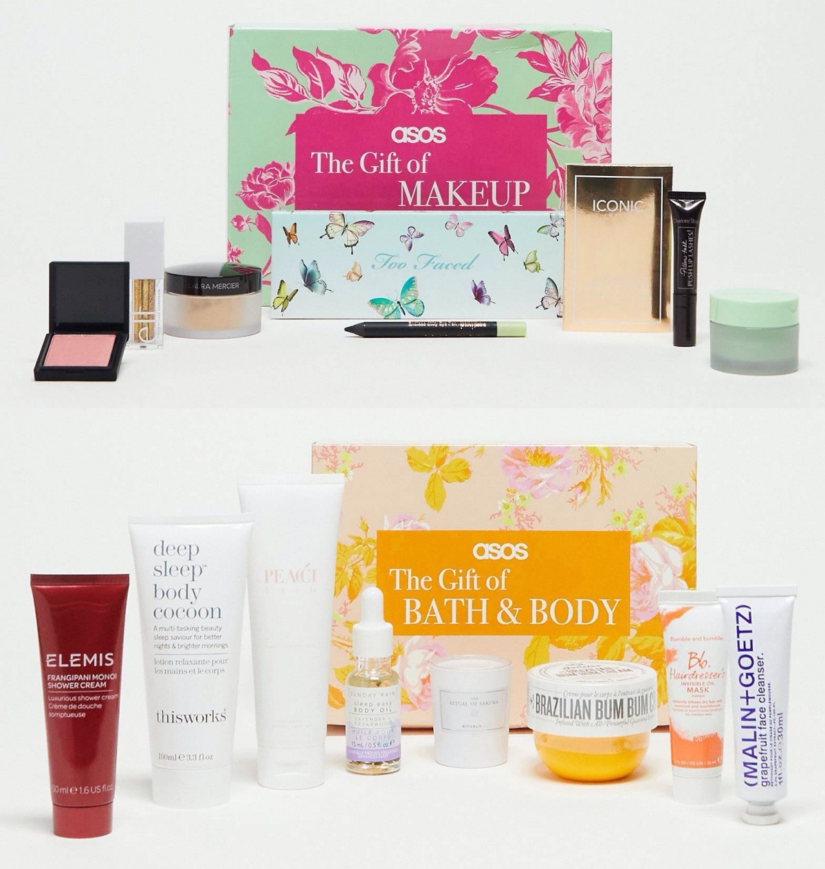 ASOS Christmas Gift Beauty Boxes 2022 - Contents